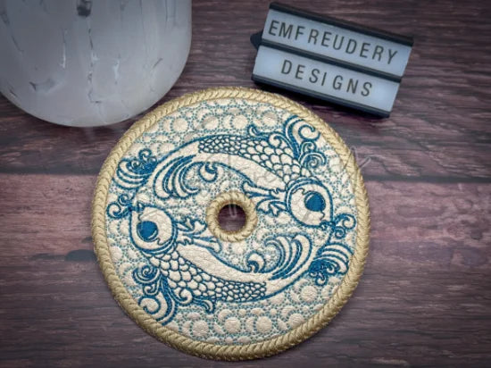 Coaster/Drink Topper - Fish – EmFreudery Designs