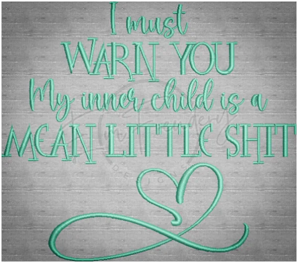 Mean Little Shit – EmFreudery Designs
