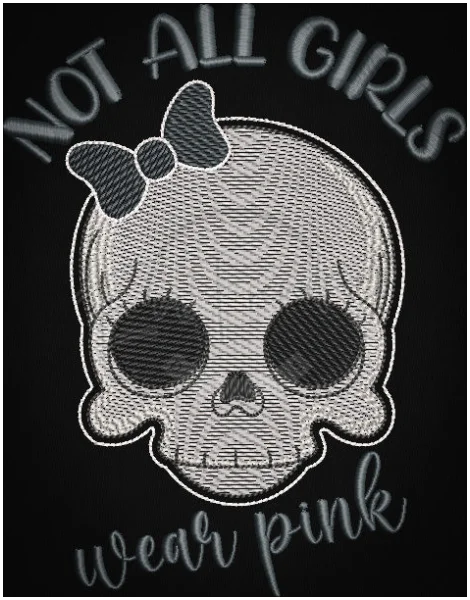 Not All Girls – EmFreudery Designs