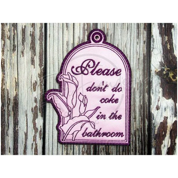 Sign 5X7 - No Coke – EmFreudery Designs