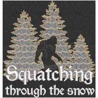 Squatching Through the Snow – EmFreudery Designs
