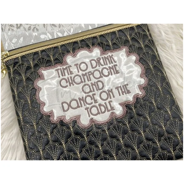 TopZip Flap Bag - Art Deco – EmFreudery Designs