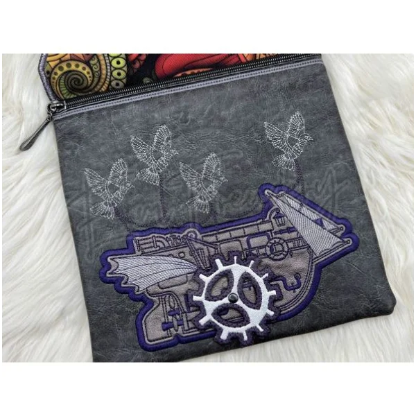 TopZip Flap Bag - Steampunk Ship – EmFreudery Designs