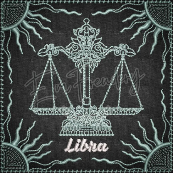 Zodiac Quilt Square - Libra – EmFreudery Designs